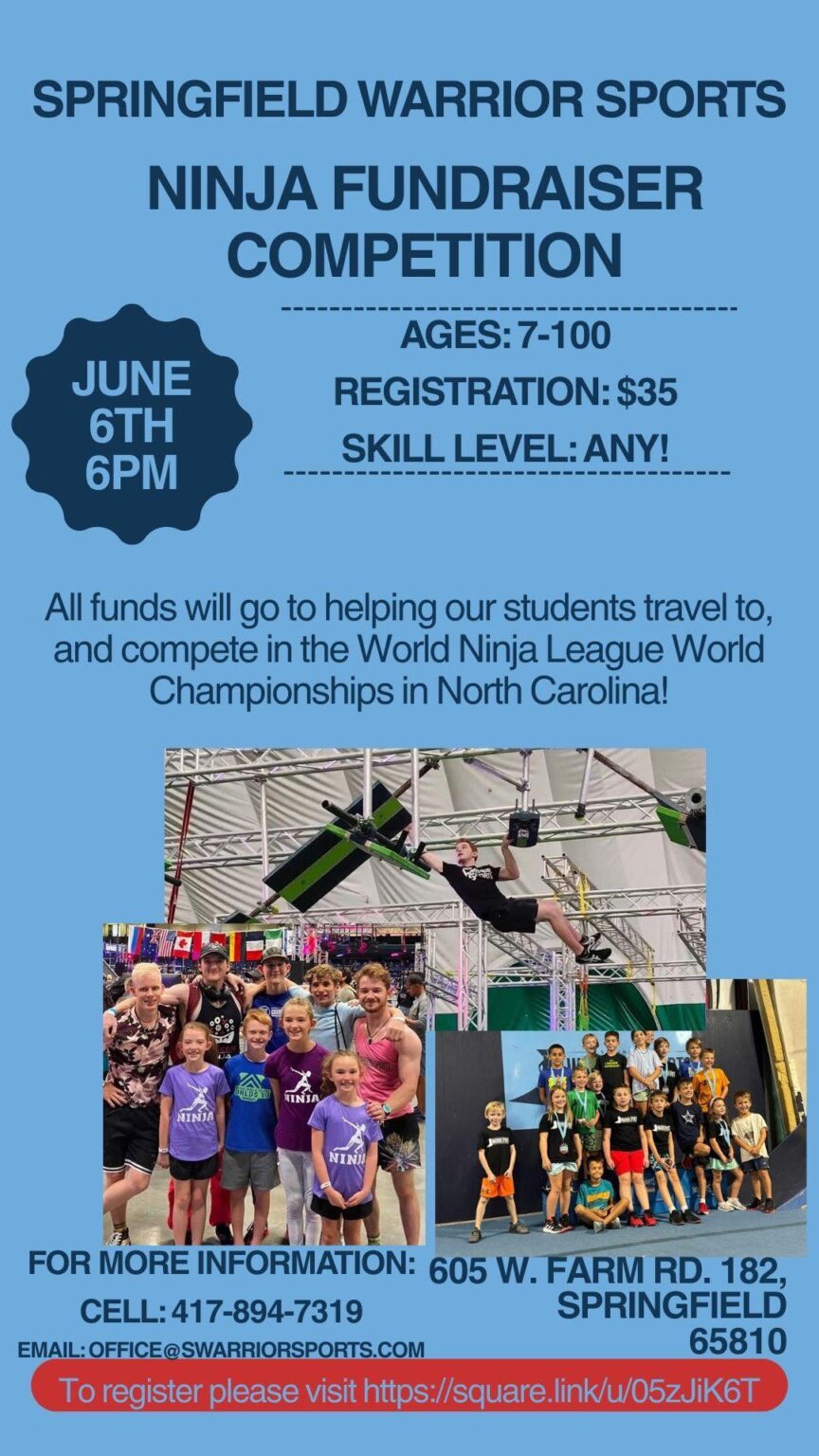 Ninja Competitions at Springfield Warrior Sports